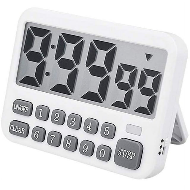 Digital Kitchen Timer, Large Display Cooking Timer Cycle Count Up/Down Timer with Digits ...