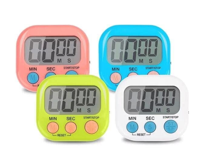 Digital Kitchen Timer, Large Display Loud Ring Magnetic Back and On/Off ...