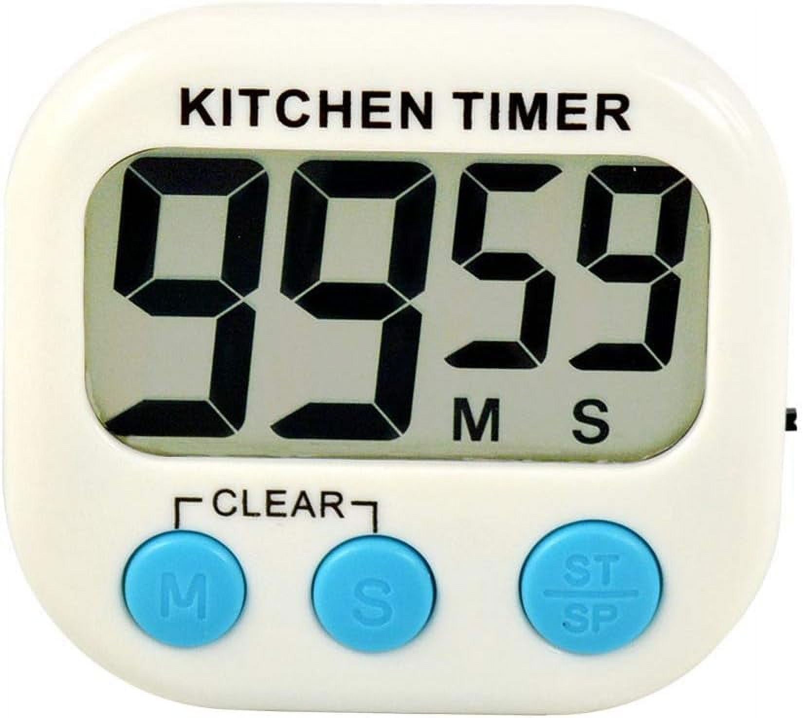 Digital Kitchen Timer, Loud Alarm Magnetic Back Count Up Countdown ...