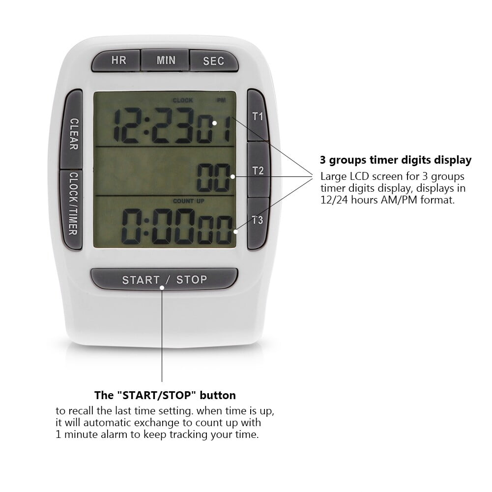 Digital Kitchen Timer, Multi-channel Kitchen Timer, For Home - Walmart.com