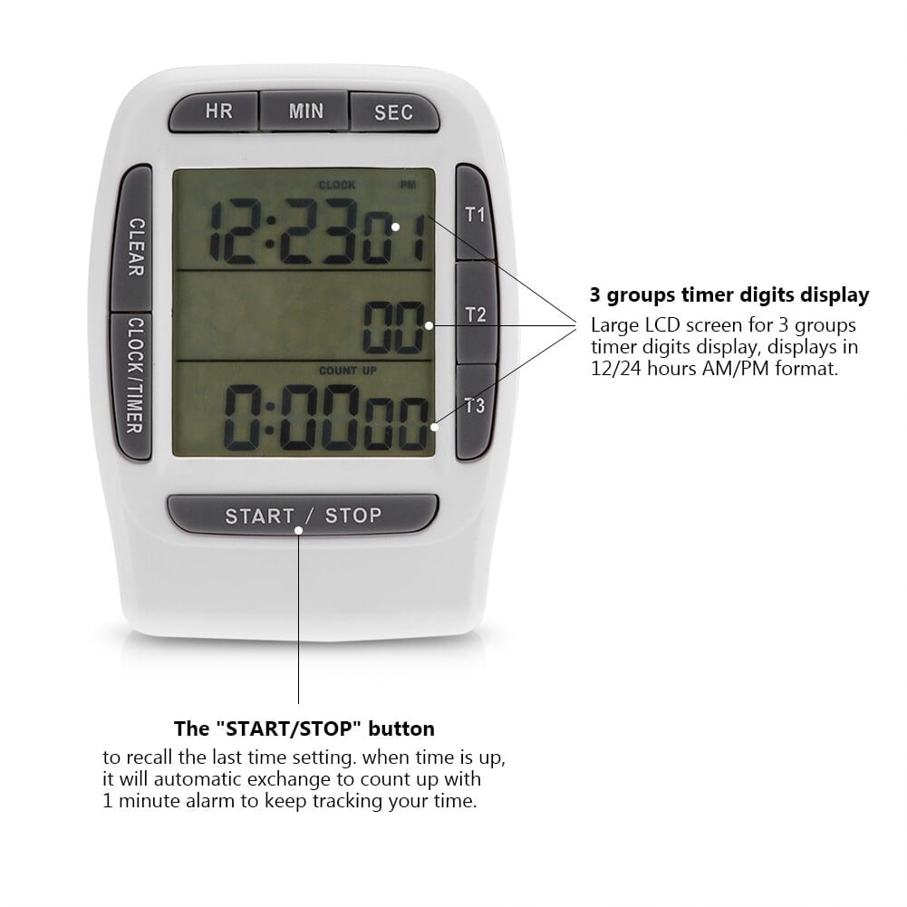 Digital Kitchen Timer, Multi-channel Kitchen Timer, For Home - Walmart.com