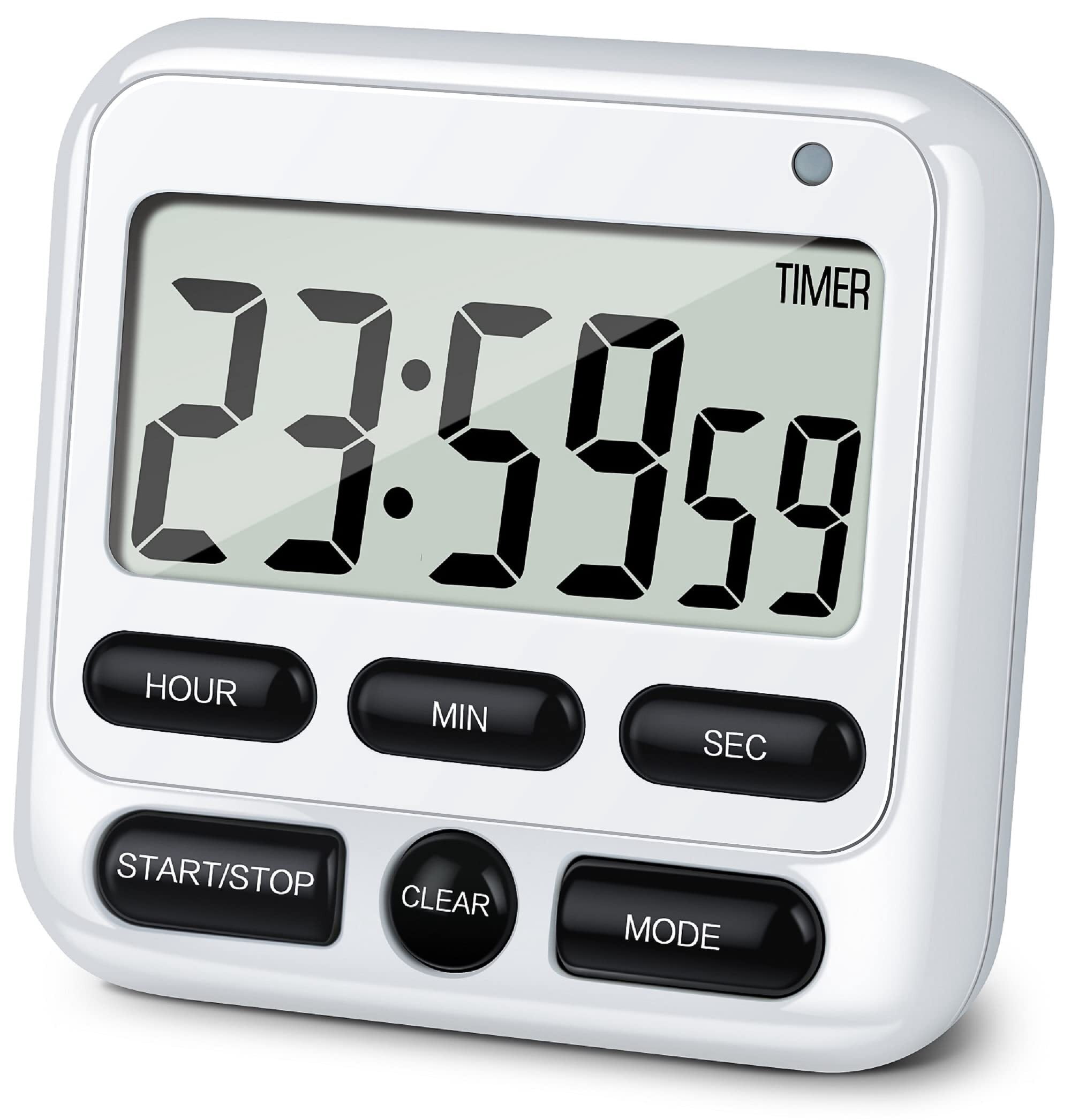 Digital Kitchen Timer with Mute/Loud Alarm Switch ON/Off Switch, 24 ...