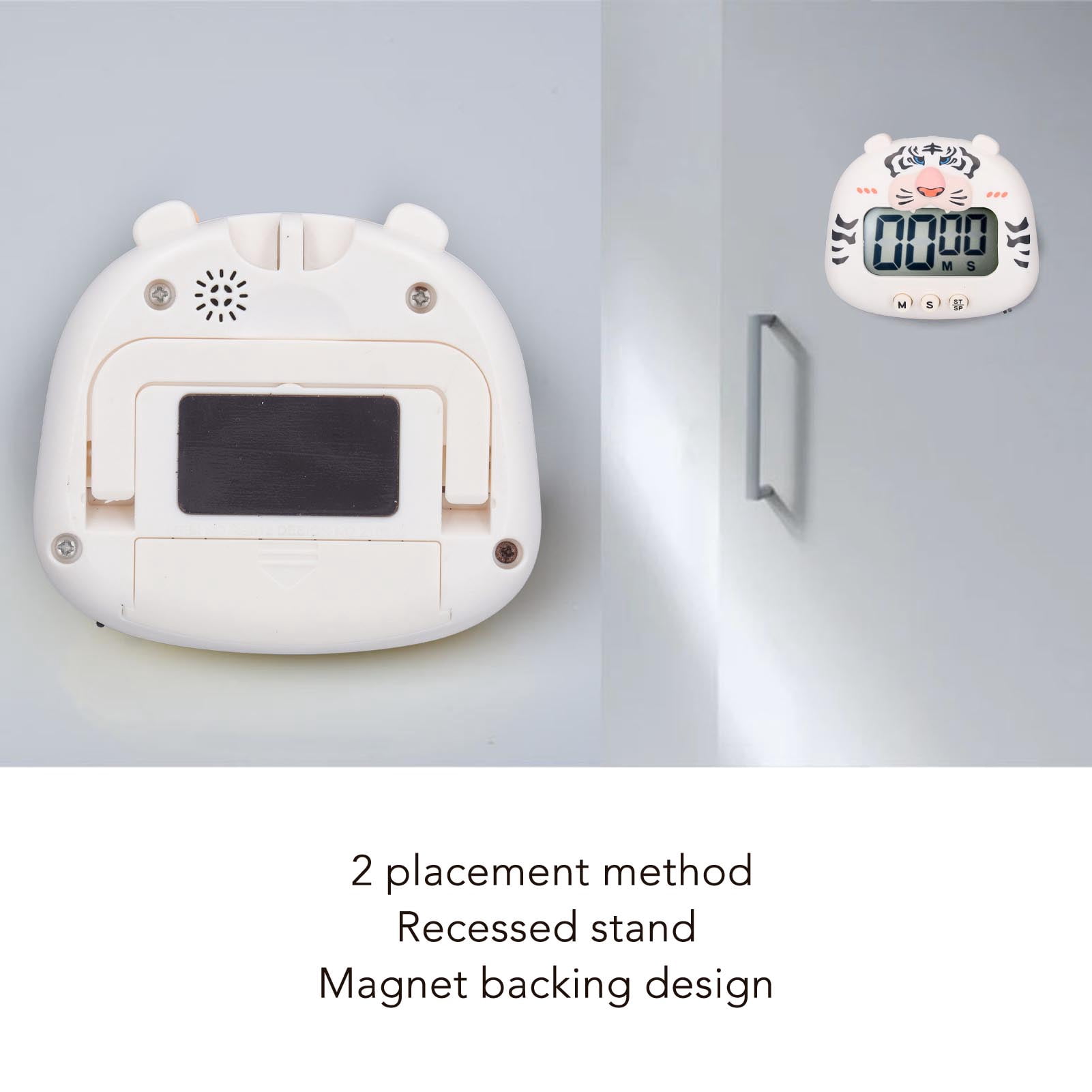Digital Kitchen Timer With Cartoon Tiger Design Count Up/Down Sound ...