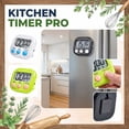Digital Kitchen Timer with Large Display - Magnetic Back & Stand, Count ...