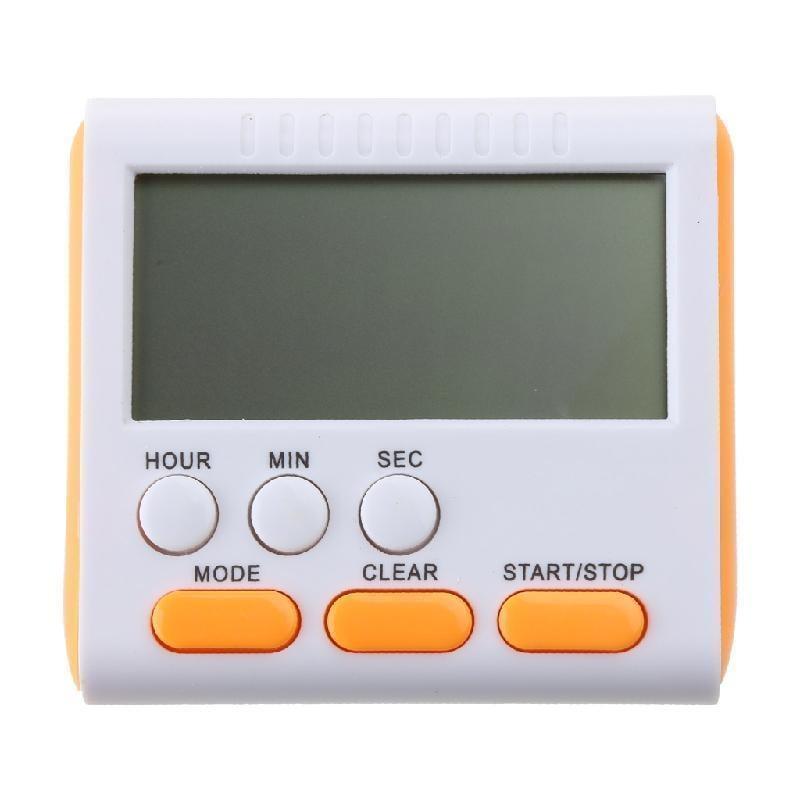 Digital Kitchen Timer with Strong Magnet Large LCD Display 24 Hour Clock & Alarm Count Up ...