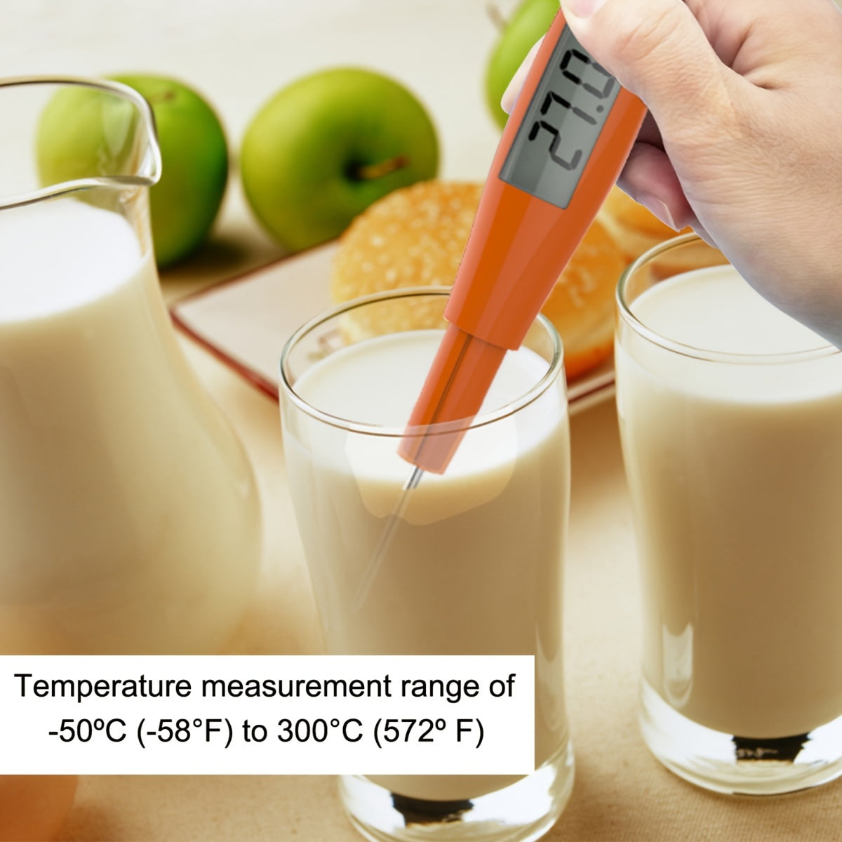 Digital LCD Candy Spatula Thermometer, Instant Read Meat And Candy ...