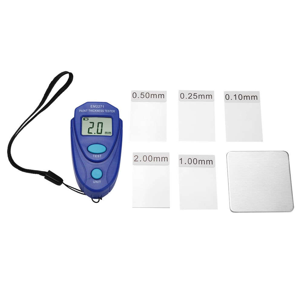 Digital LCD Display Paint Thickness Tester - Car Coating Gauge Meter ...