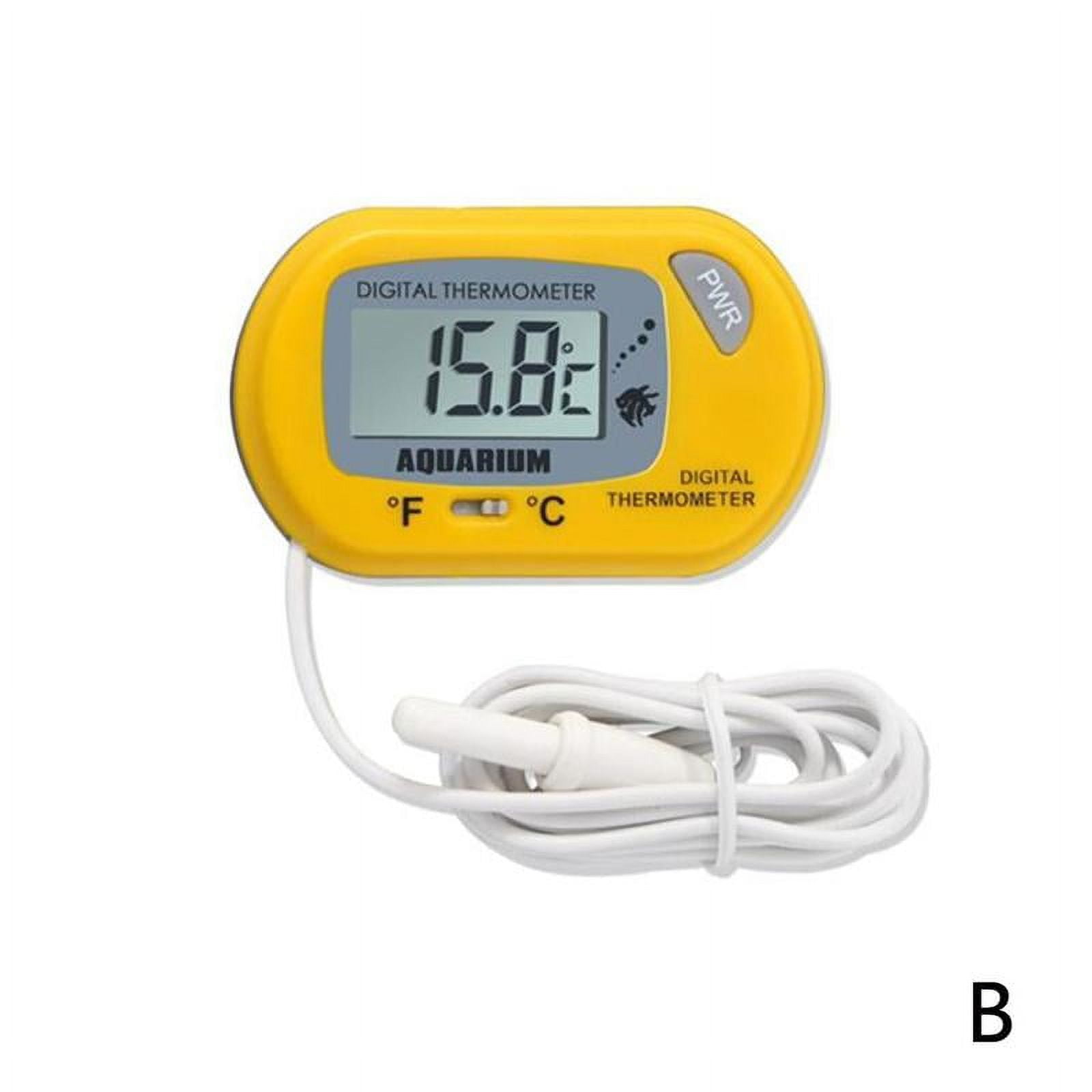 Digital LCD Display Thermometer Aquarium Fish Tank Temperature Water ...