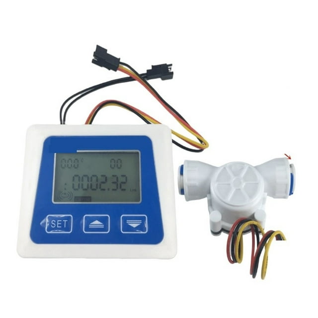 Digital LCD Display Water Flow Sensor Meter, Flowmeter Totalmeter With ...