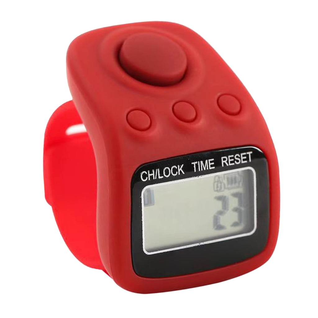 Digital LCD Finger Ring Hand Tally Counter Prayer Rechargeable Counters ...