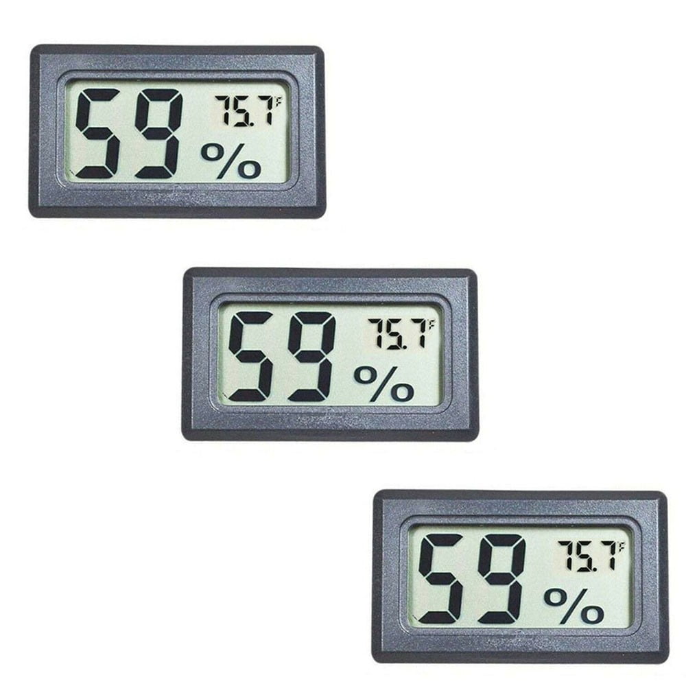 Digital LCD Indoor Temperature Humidity Meter Thermometer Fahrenheit ...