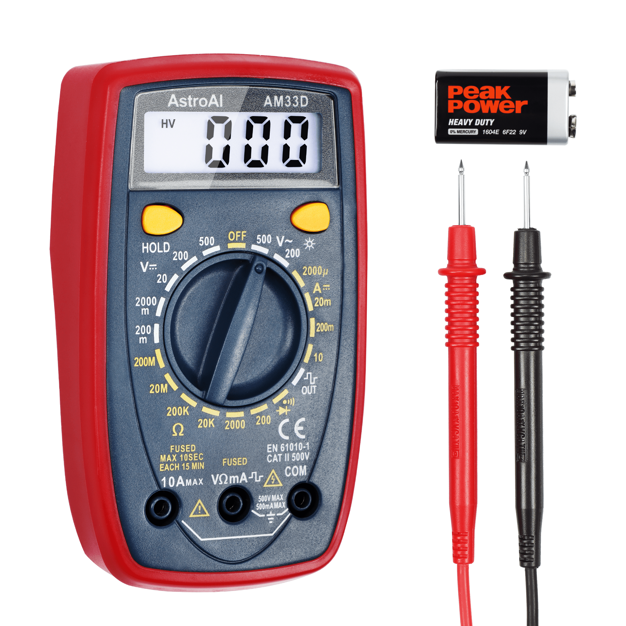 Digital LCD Multimeter, Electrical Tester Meter, Voltmeter - Walmart.com