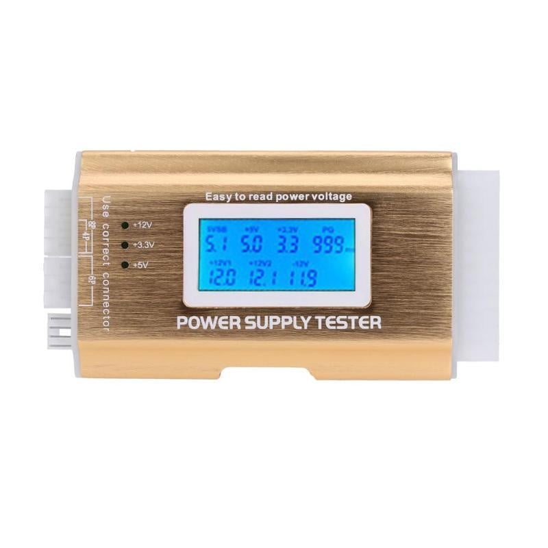 Digital LCD PC Computer Power Supply Tester Checker ATX Power Supply 20 ...