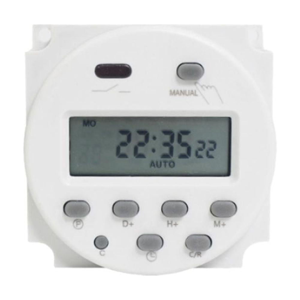 Digital LCD Programmable Timer - 16A AC Time Relay with Waterproof ...