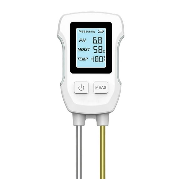 Digital LCD Soil Tester PH/Moisture/Temp 3.0-9 pH Meter Heat-resistant ...
