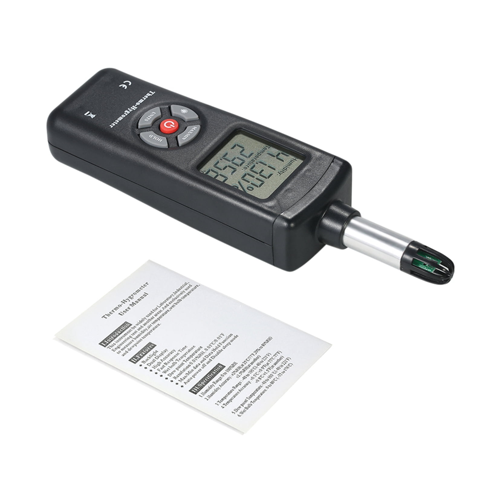 Digital LCD Thermo-Hygrometer Thermometer Hygrometer Temperature ...