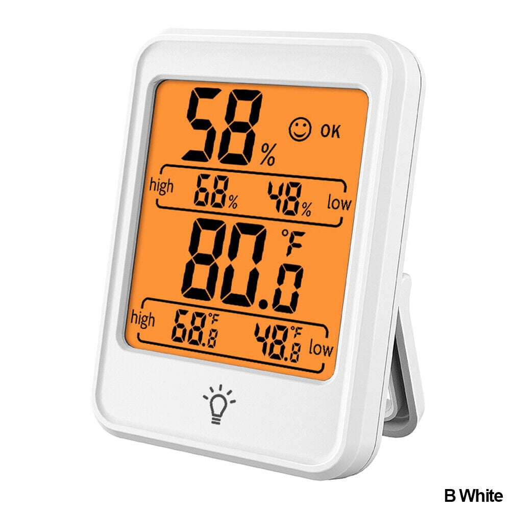 Digital LCD Thermometer Hygrometer Indoor Room Temperature Humidity ...