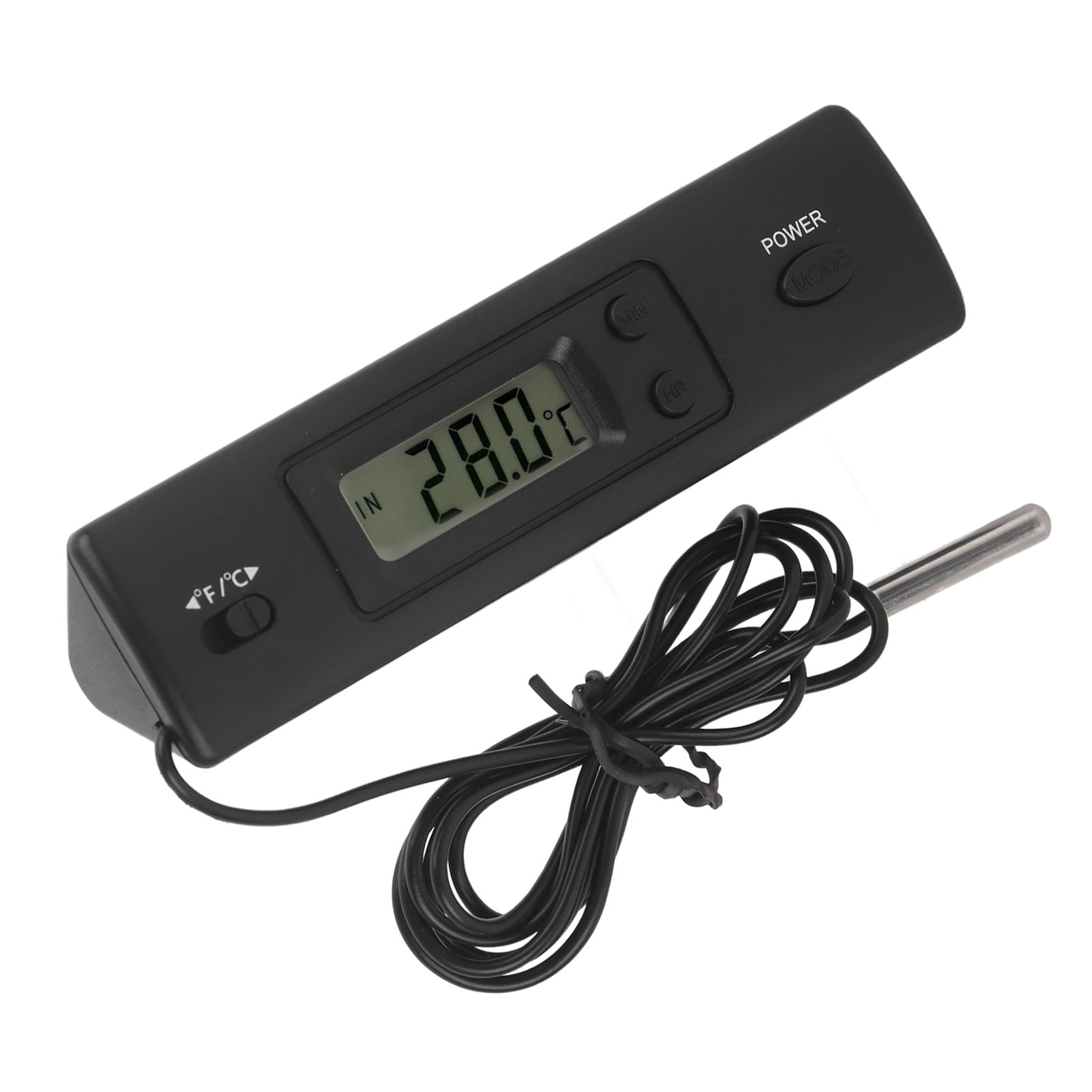Digital LCD Thermometer Temperature Monitor Celsius & Fahrenheit with ...