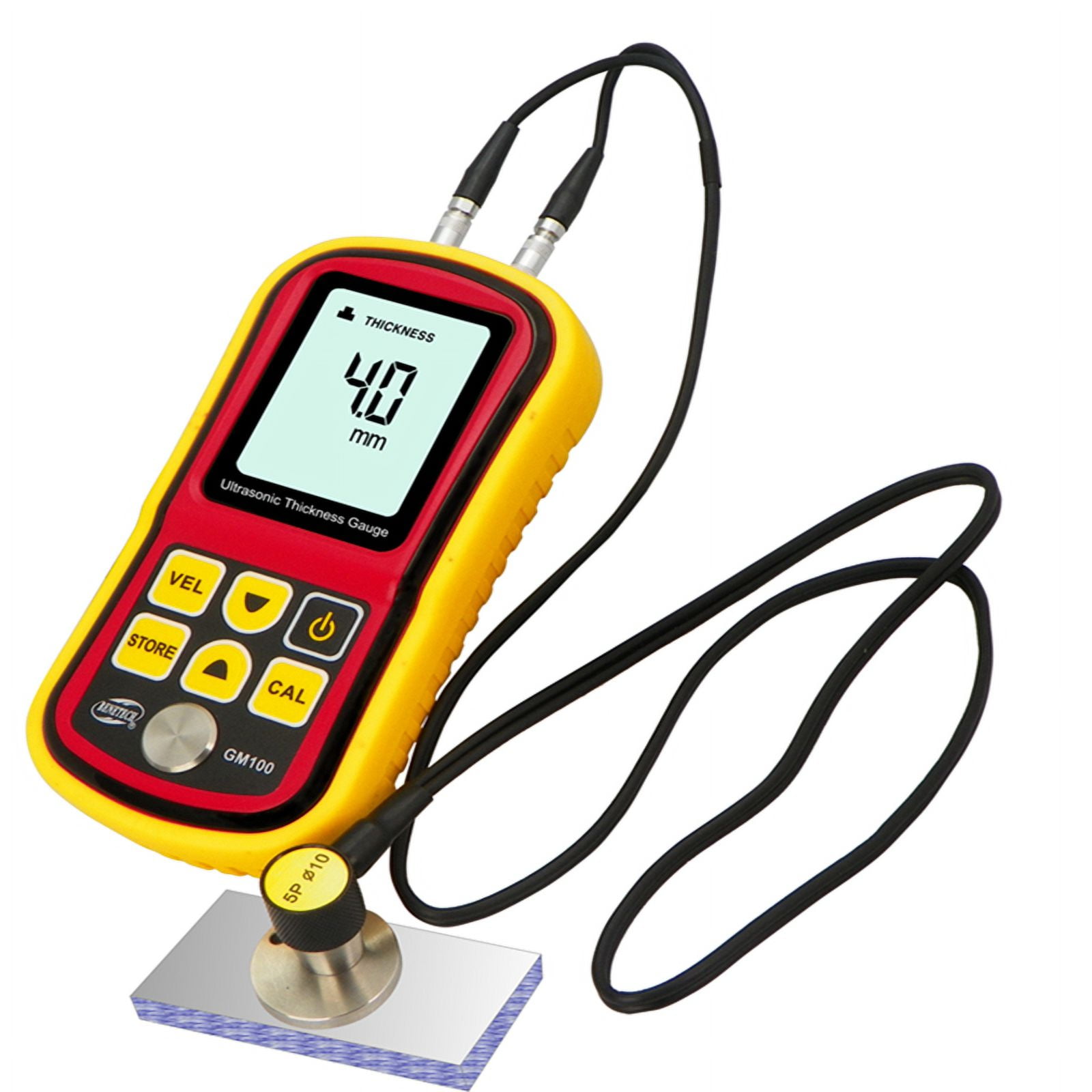 Digital LCD Ultrasonic Thickness Gauge Meter Metal Width Measuring ...