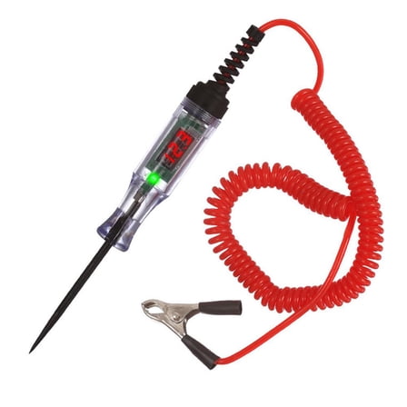 E-Tek LED Circuit Tester for 6V/12V/24V Auto Systems, 1 Unit with AA ...