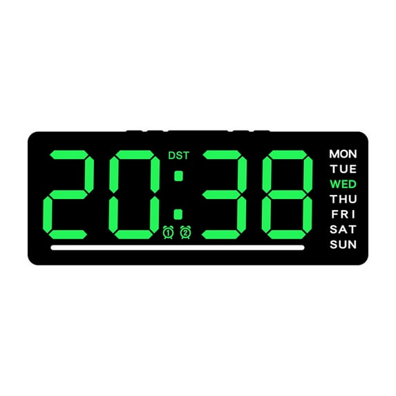 Digital LED Clock With Integrated Temperature Display Alarm Clock For ...