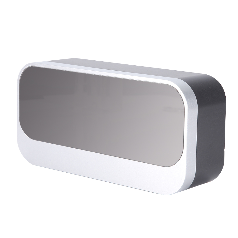 Digital LED Large Display Alarm Clock Mirror Face Clocks for Bedroom ...