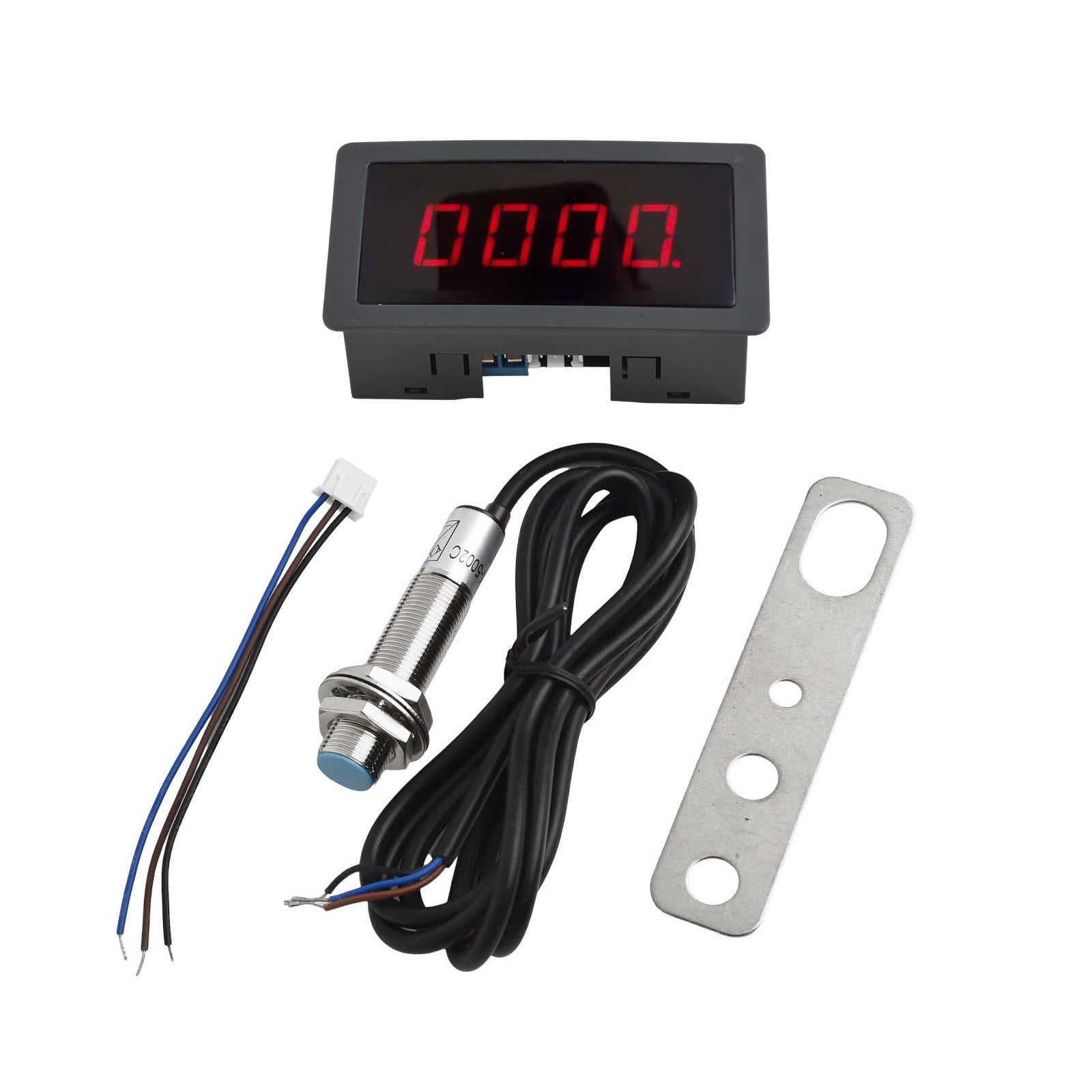 Digital LED Tachometer AC110-230V RPM Motor Tachometer with Hall ...