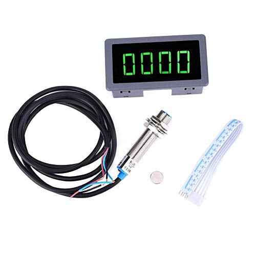 Digital LED Tachometer RPM Speed Meter with Inductive Proximity Switch ...