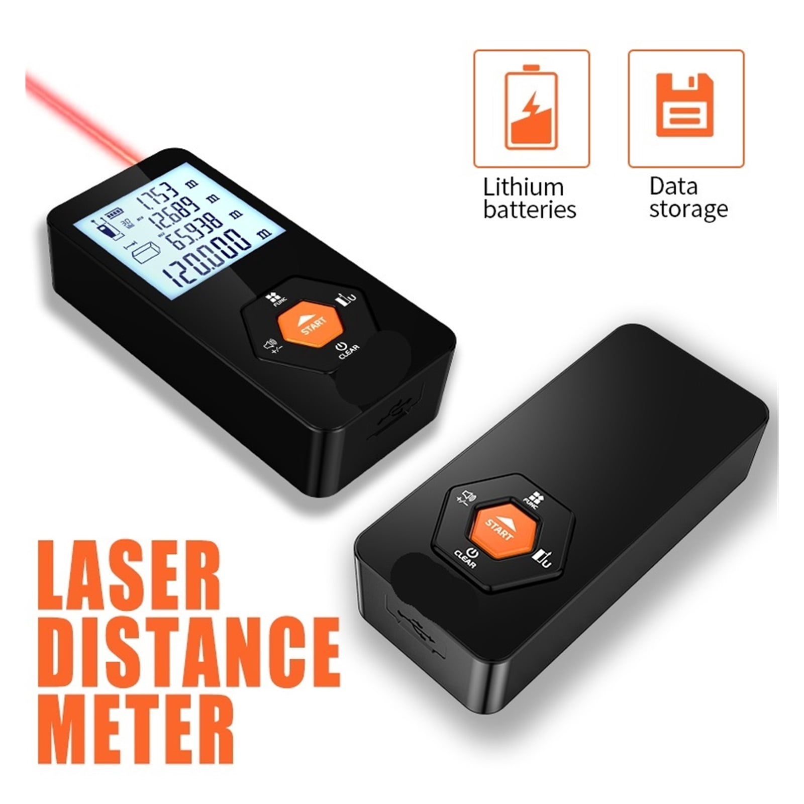Digital Laser Rangefinder 50M 70M 100M 120M Laser Distance Meter Laser ...