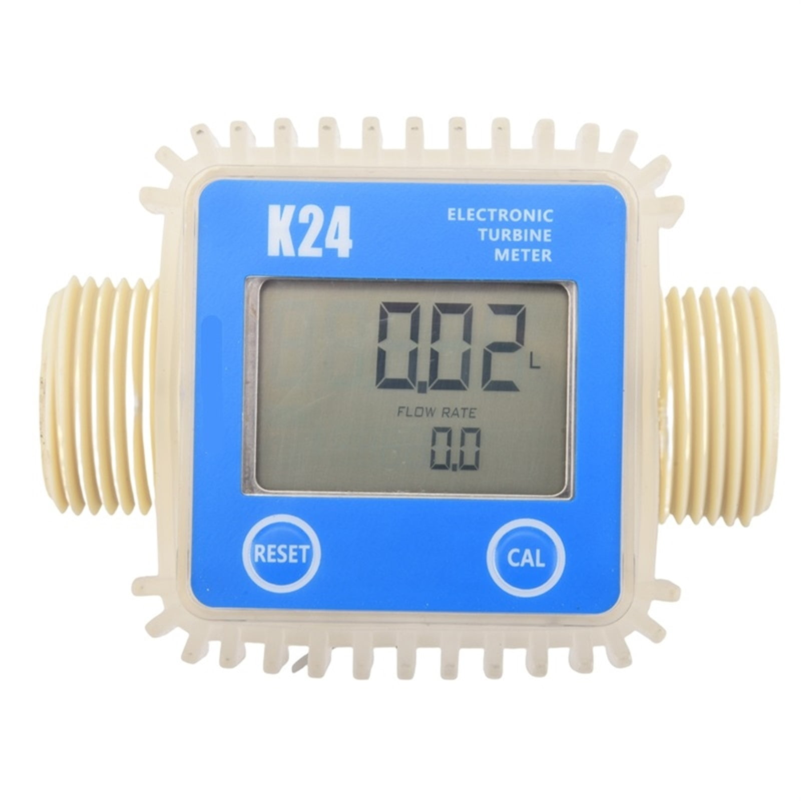 Digital Lcd K24 Flow Meter Turbine Fuel Flow Tester For Chemicals Water ...