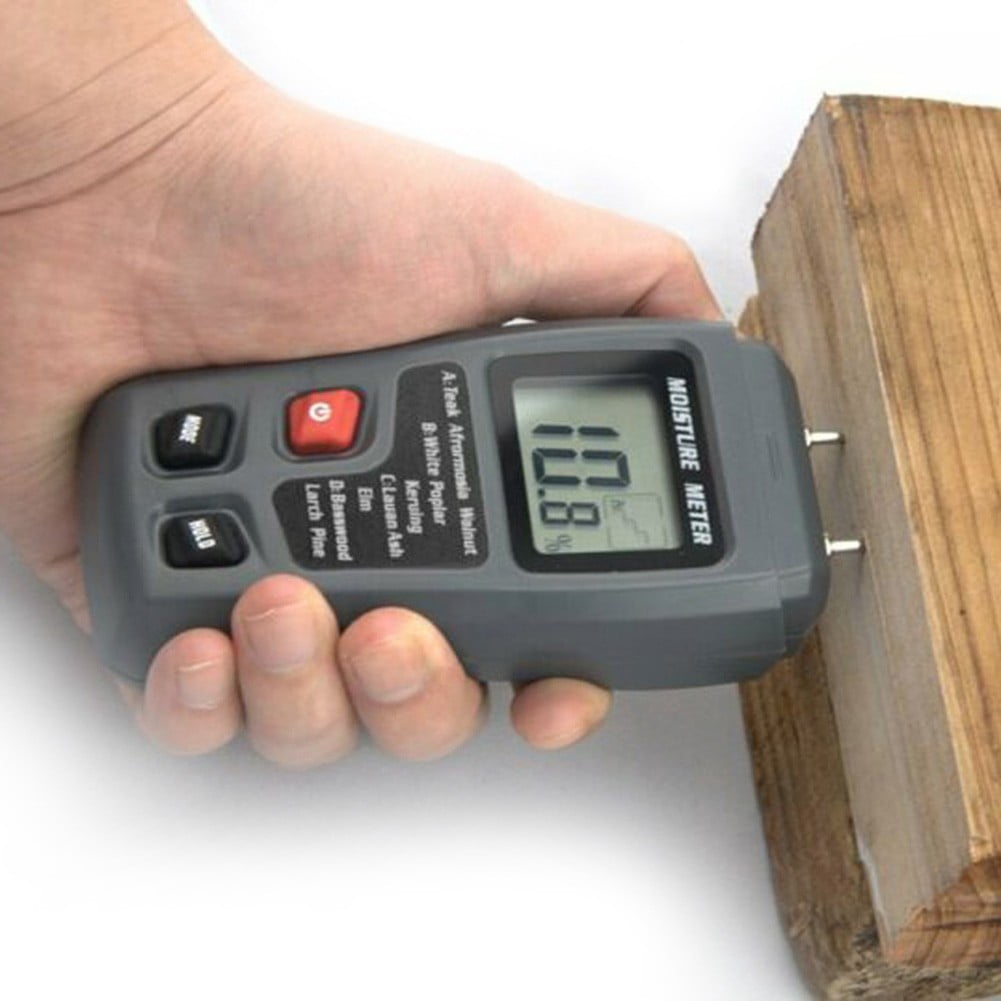 Digital Lcd Wood Moisture Meter Detector Tester Wood Firewood Paper ...