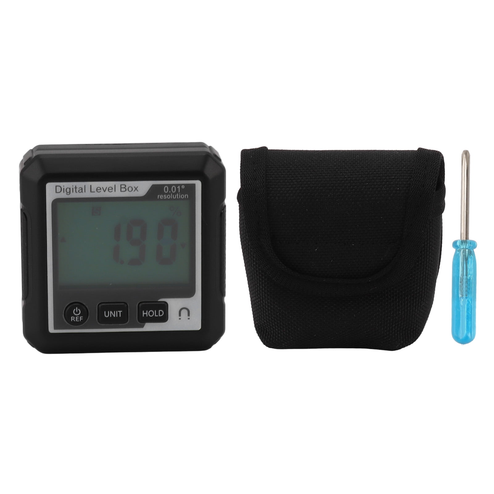 Digital Level Box Magnetic Data Lock Angle Slope Conversion Protractor ...