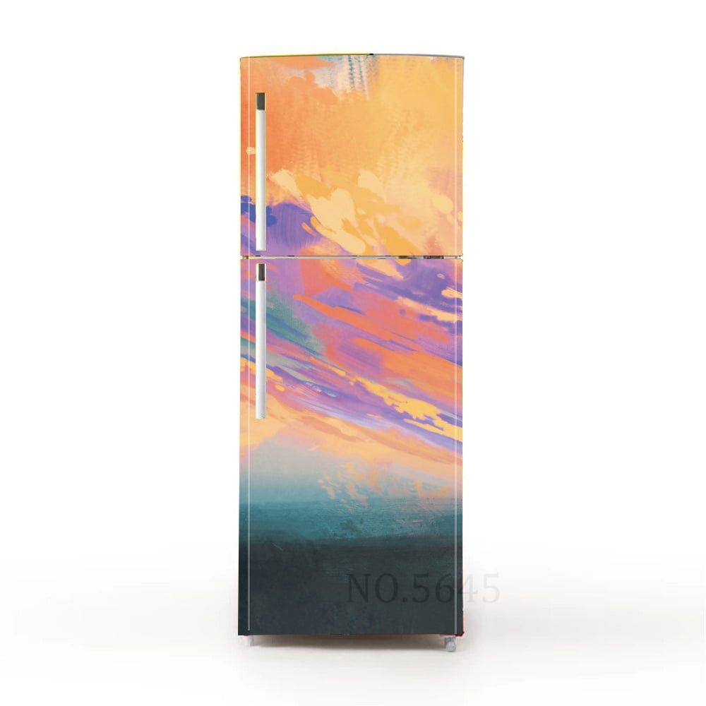 Digital License Plate Refrigerator Sticker Door Stickers Wardrobe ...