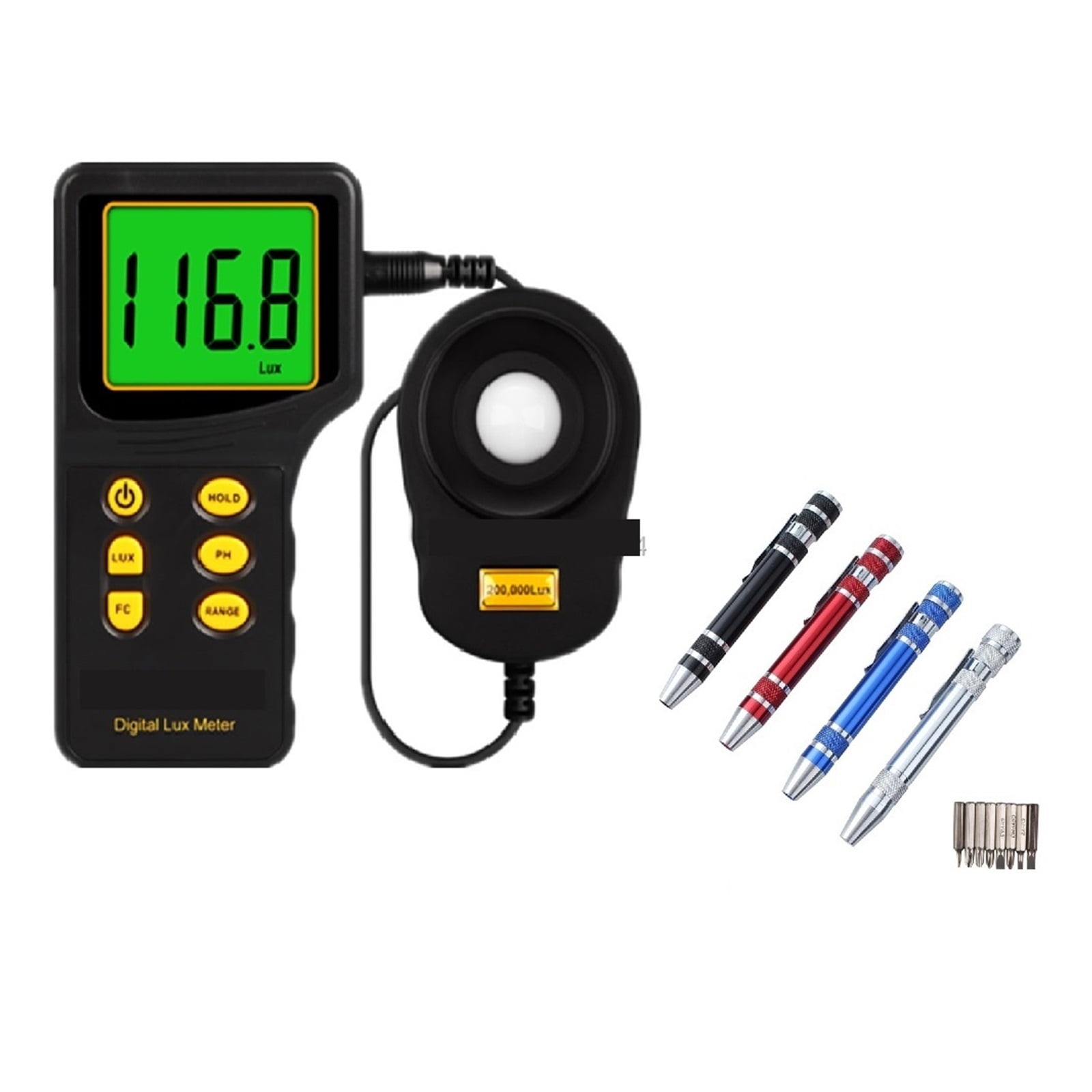 Digital Light Lux Meter Tester (1~100.000lux) Environmental Testing ...