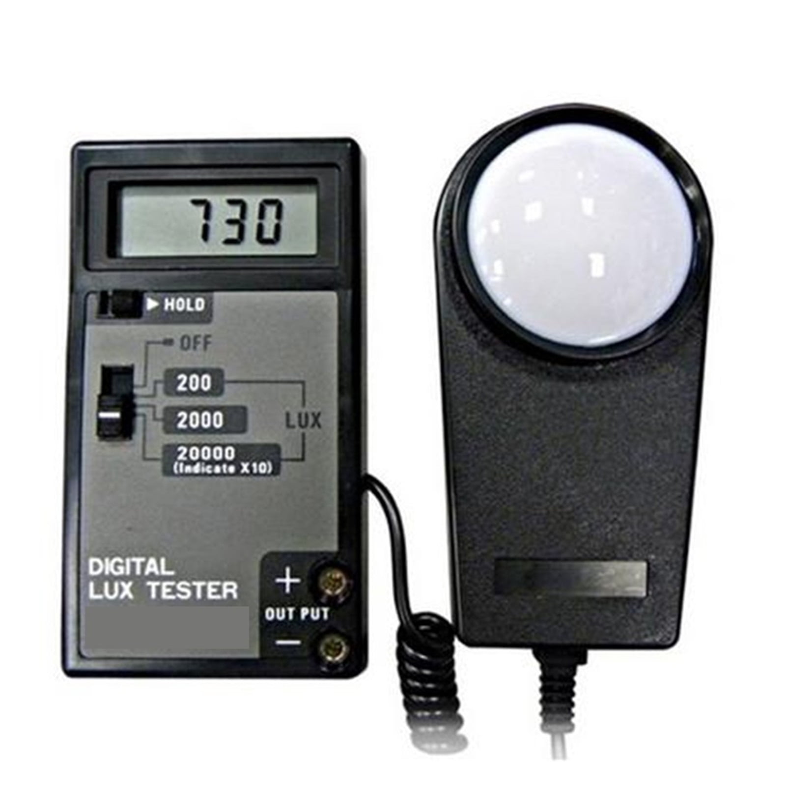 Digital Light Meter 0-20000 Lux Environmental Testing Handheld Type ...