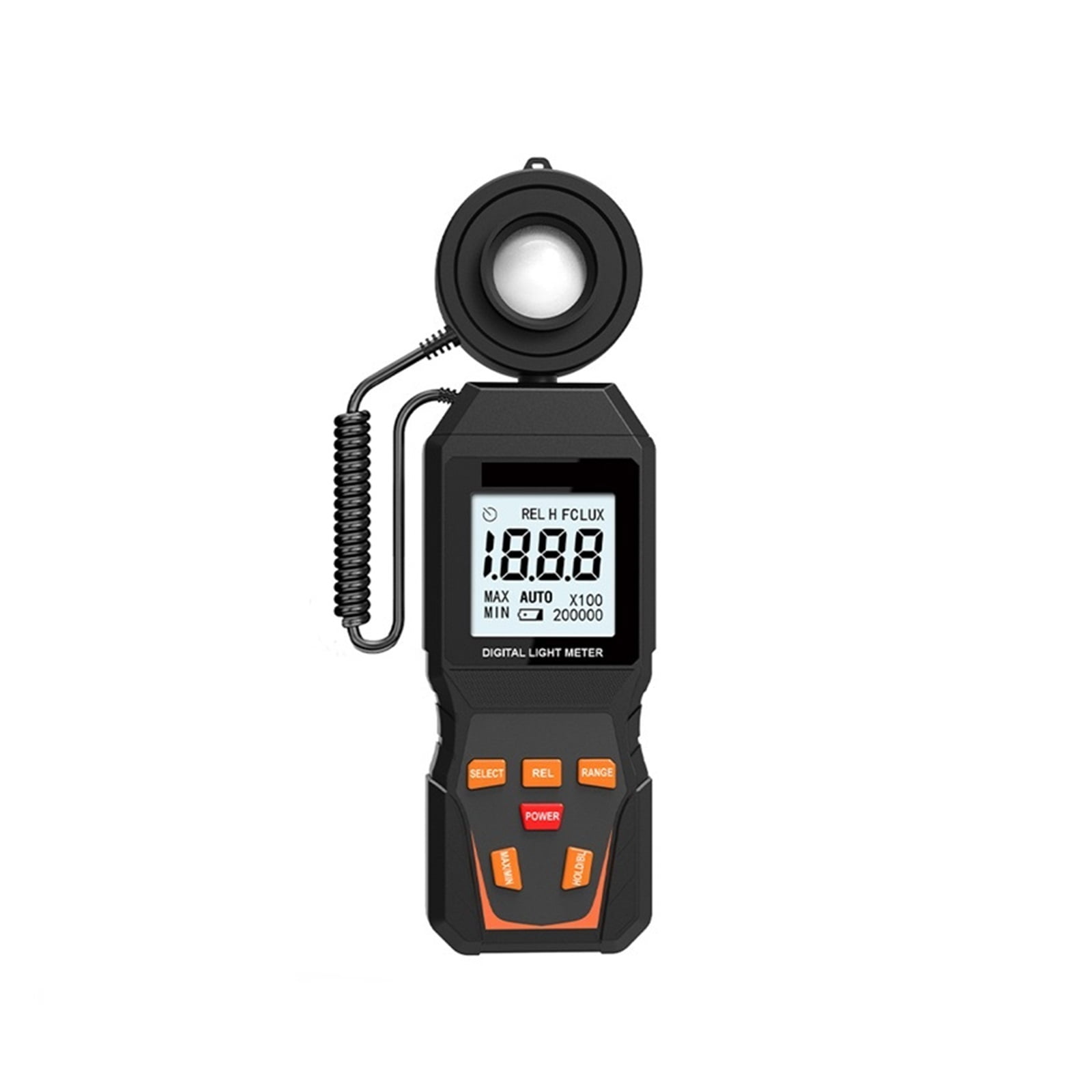 Digital Light Meter Max 200,000Lux Luxmeter Luminance Lux Fc Test ...