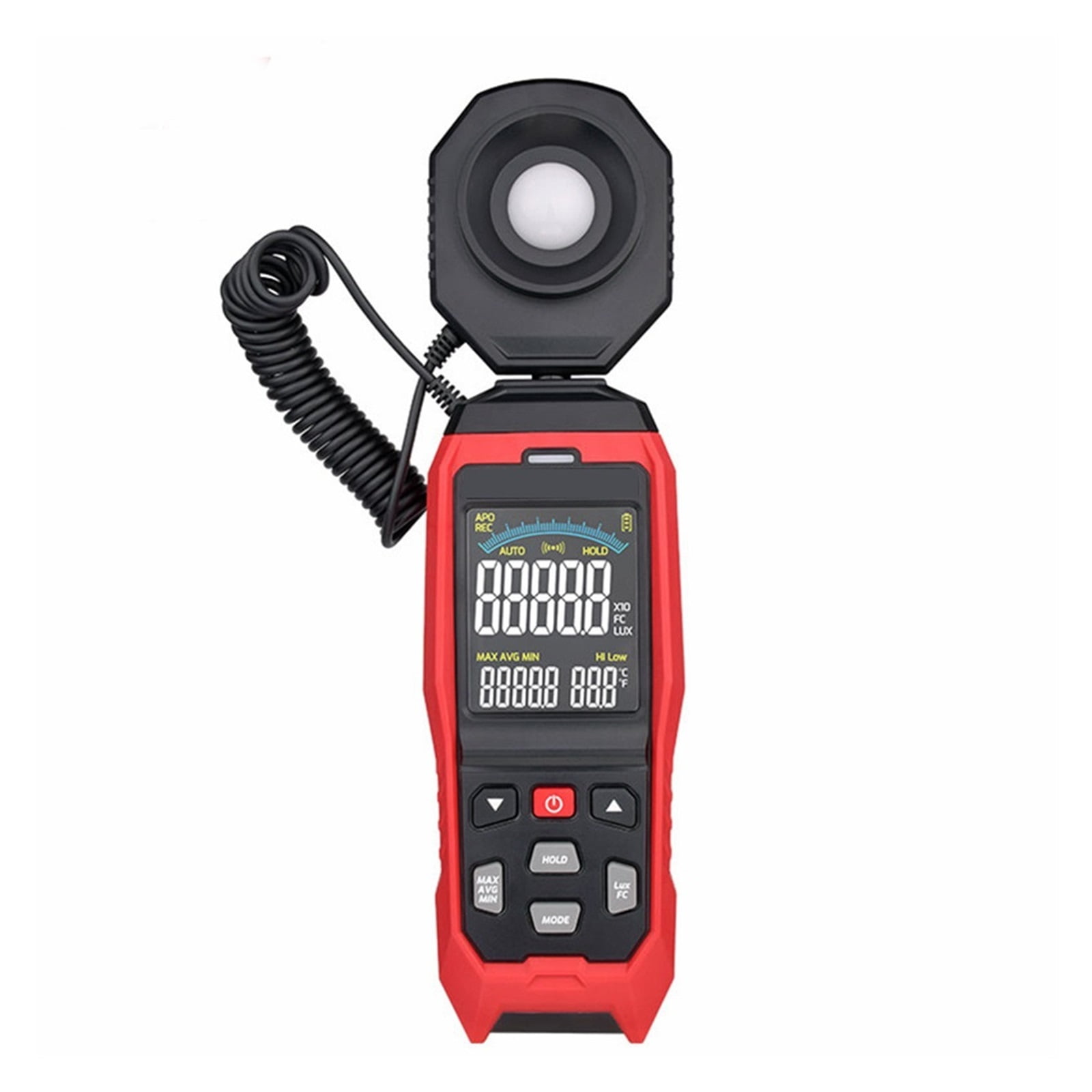Digital Light Meter Photography Luxmeter Detachable Probe Illuminometer ...