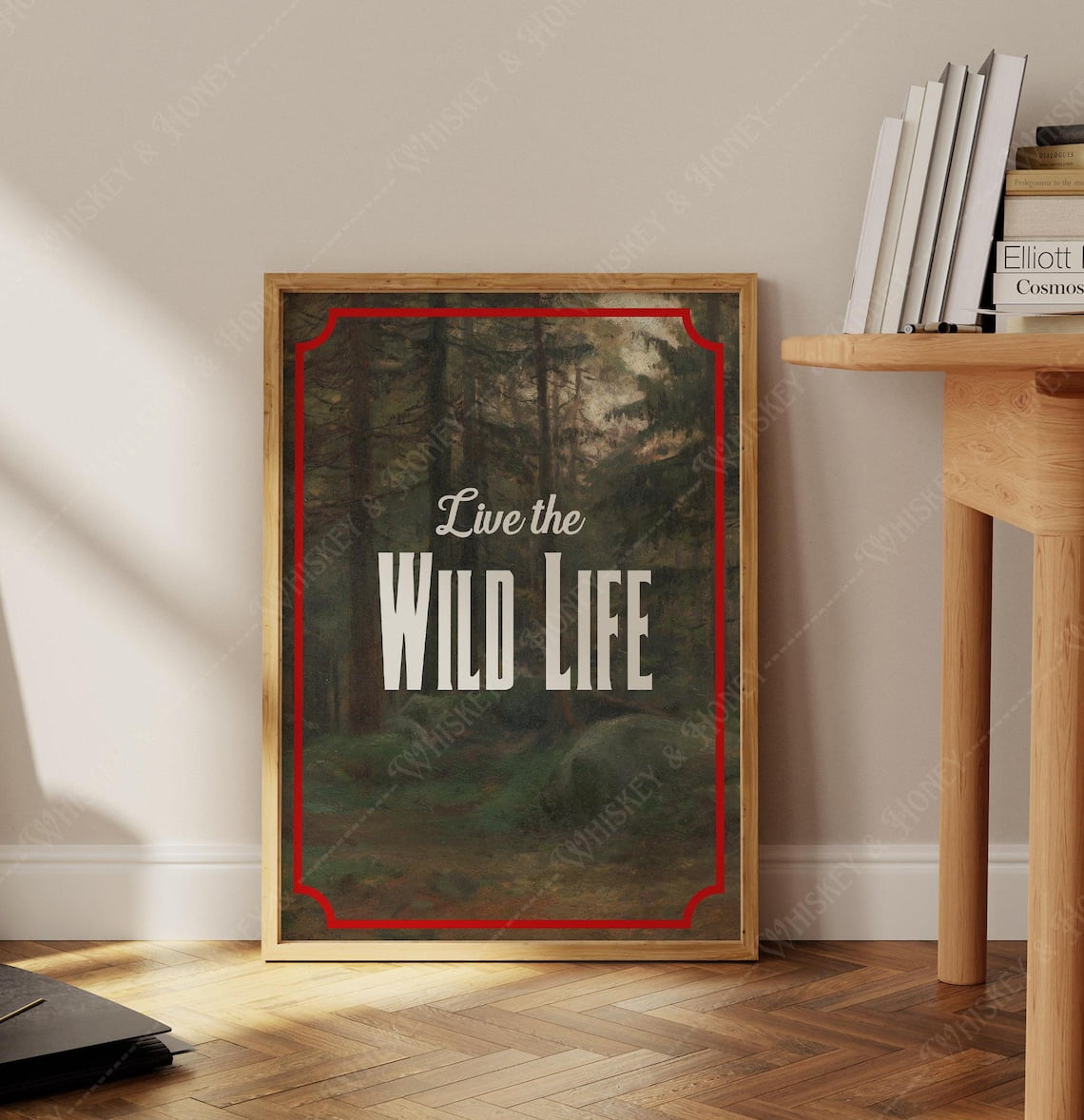 Digital, Live The Wild Life Art Print, Wilderness Poster, Outdoors ...