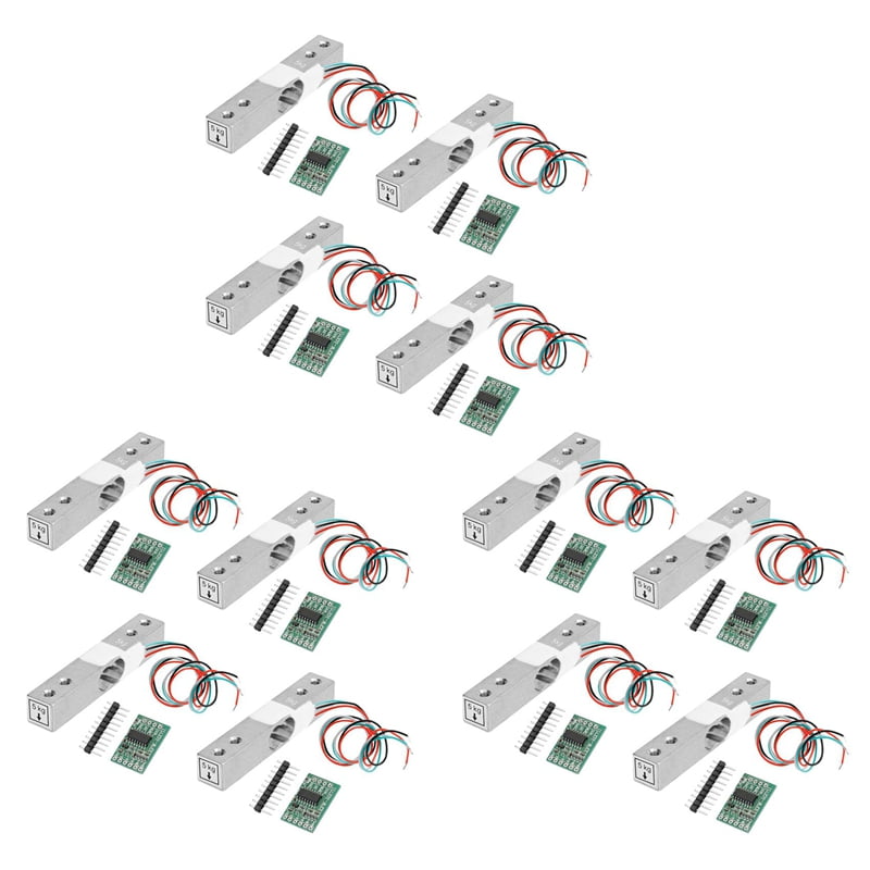 Digital Load Cell Weight Sensor,12Set 5KG Load Cell HX711 AD Weighit ...