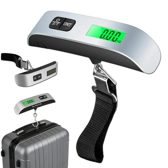 Digital Luggage Scale 110lb, Portable Suitcase Scale with Backlit LCD ...