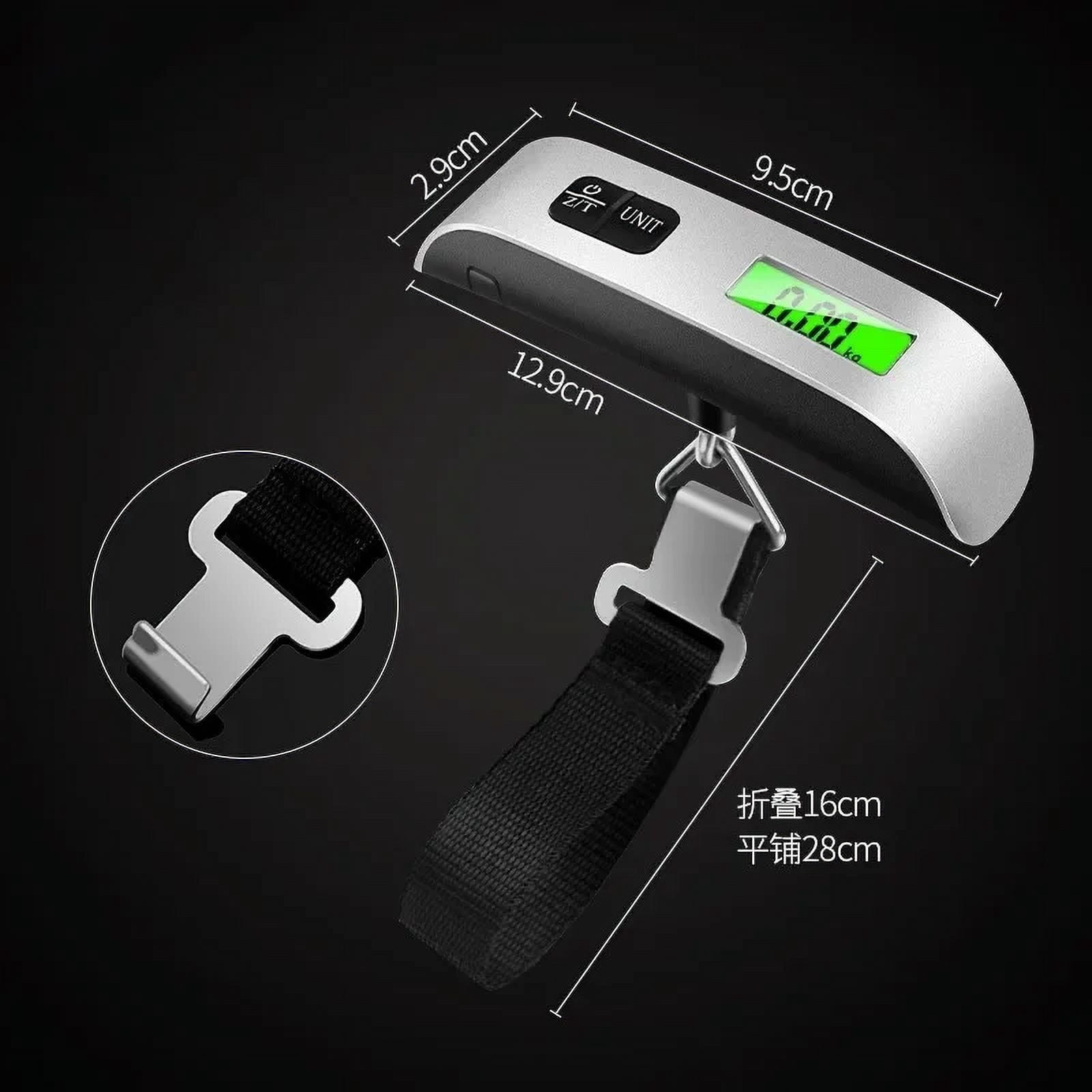 Digital Luggage Scale 50kg Portable LCD Display Electronic Scale Weight ...