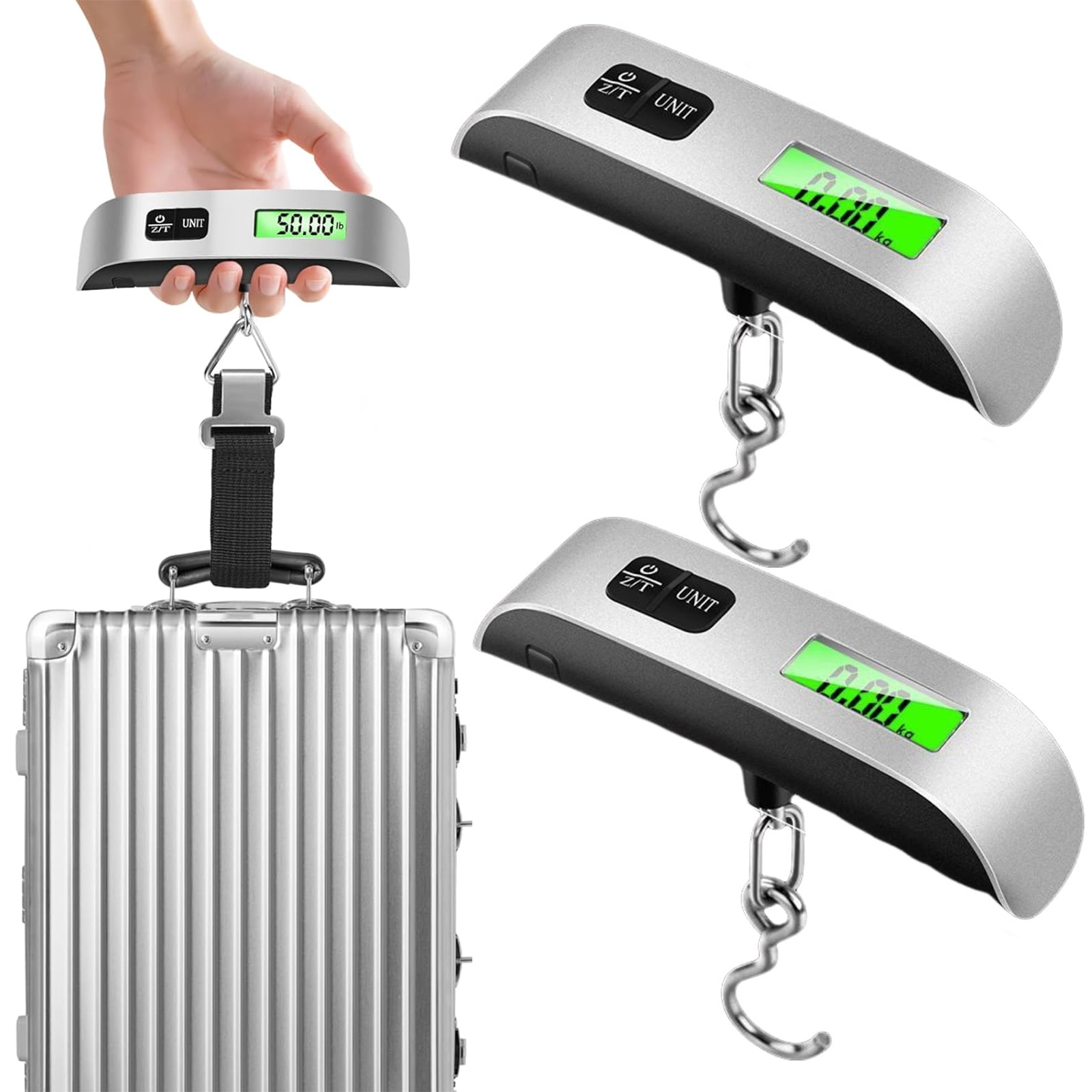 Digital Luggage Weight Scale, 2026 Upgrade 110lb Portable Suitcase ...