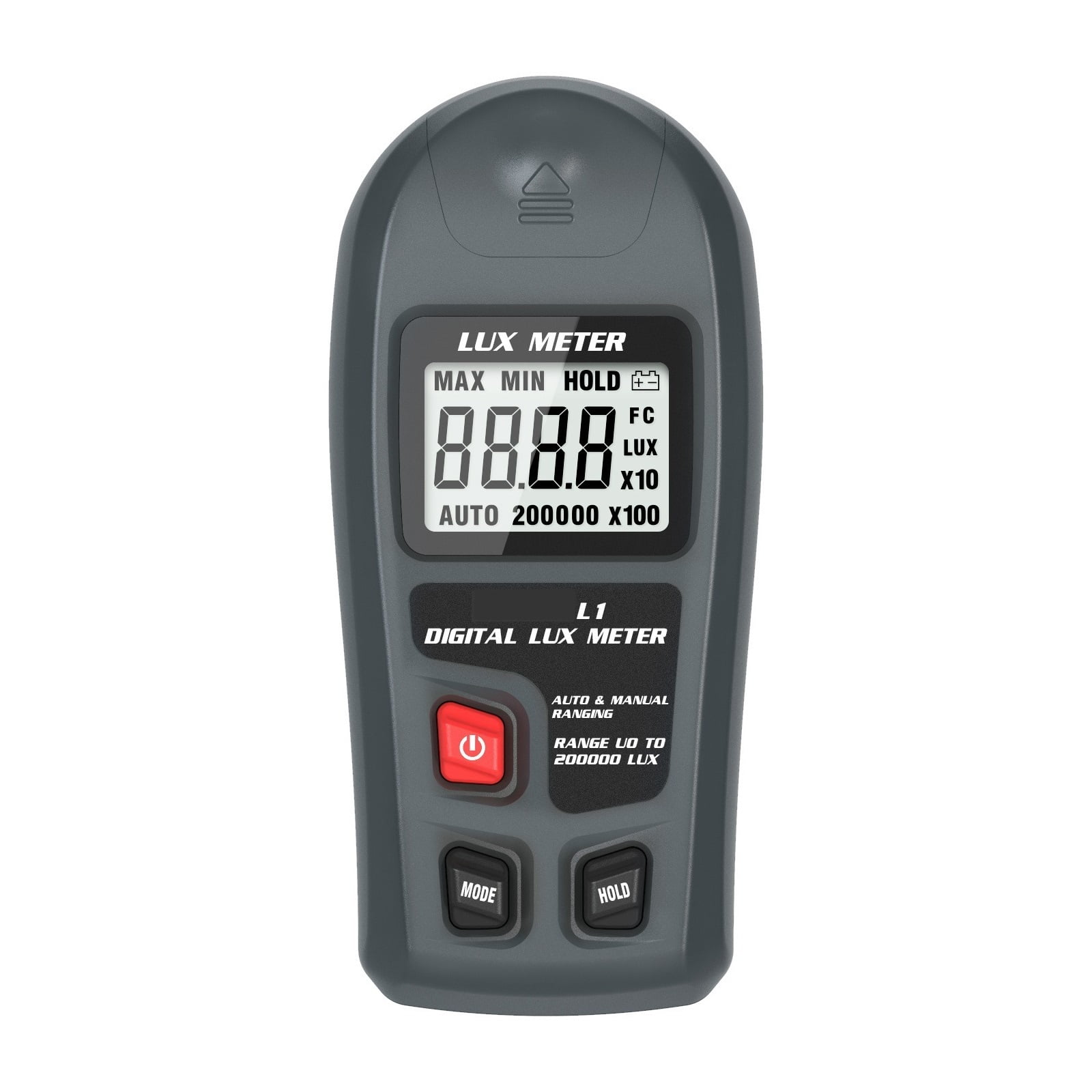 Digital Lux Meter LCD Pocket Light Meter Handheld Lux/FC 0~200,000lux ...