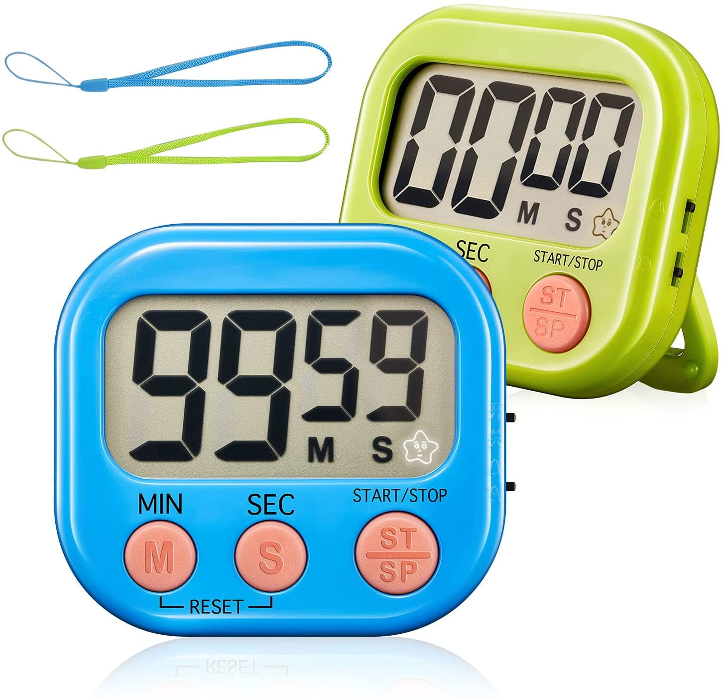 Digital Magnetic Timer 2 Pack | Classroom & Kitchen Timer for Kids ...