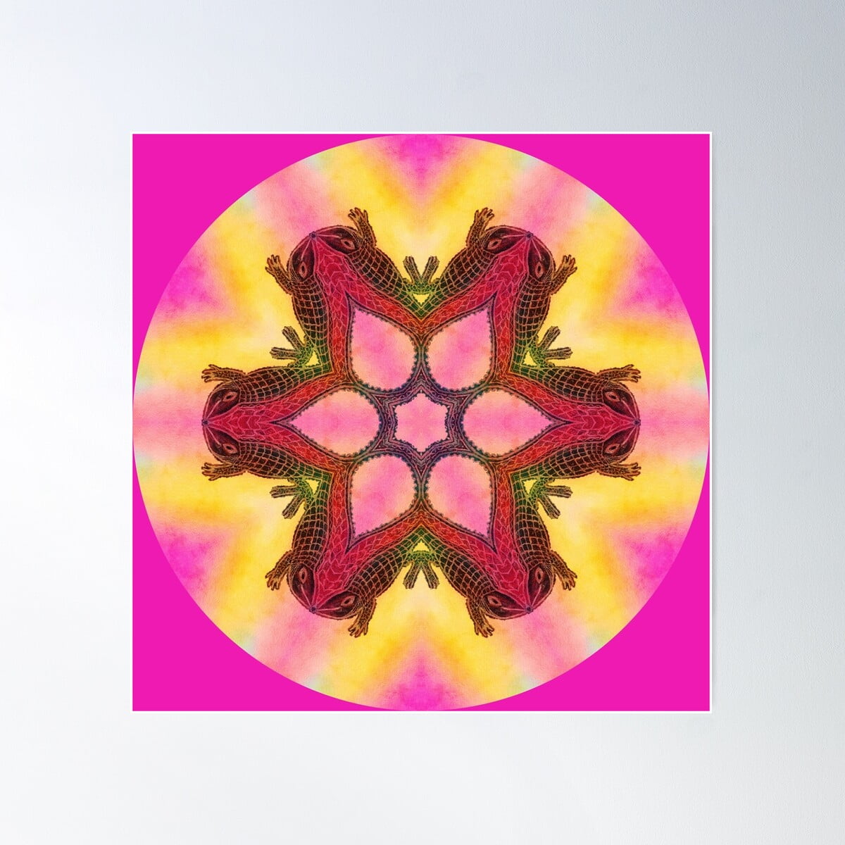 Digital Mandala Collage With Whimsical Fantasy Creatures Based On My ...