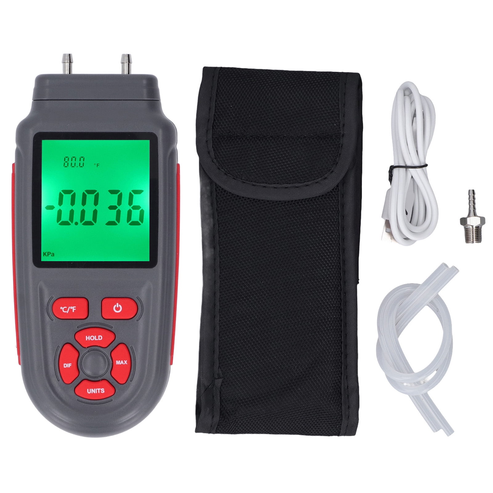 Digital Manometer ABS Shell Handheld High Accuracy HD Display Screen ...