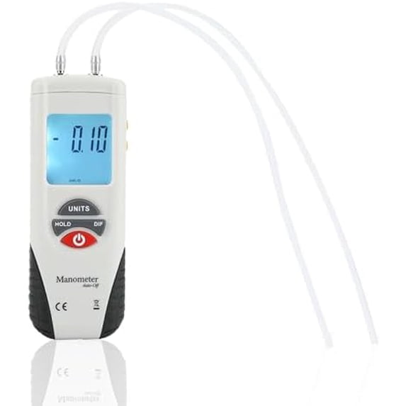 Digital Manometer, HT-1890 Handheld Differential Pressure Gauges with ...