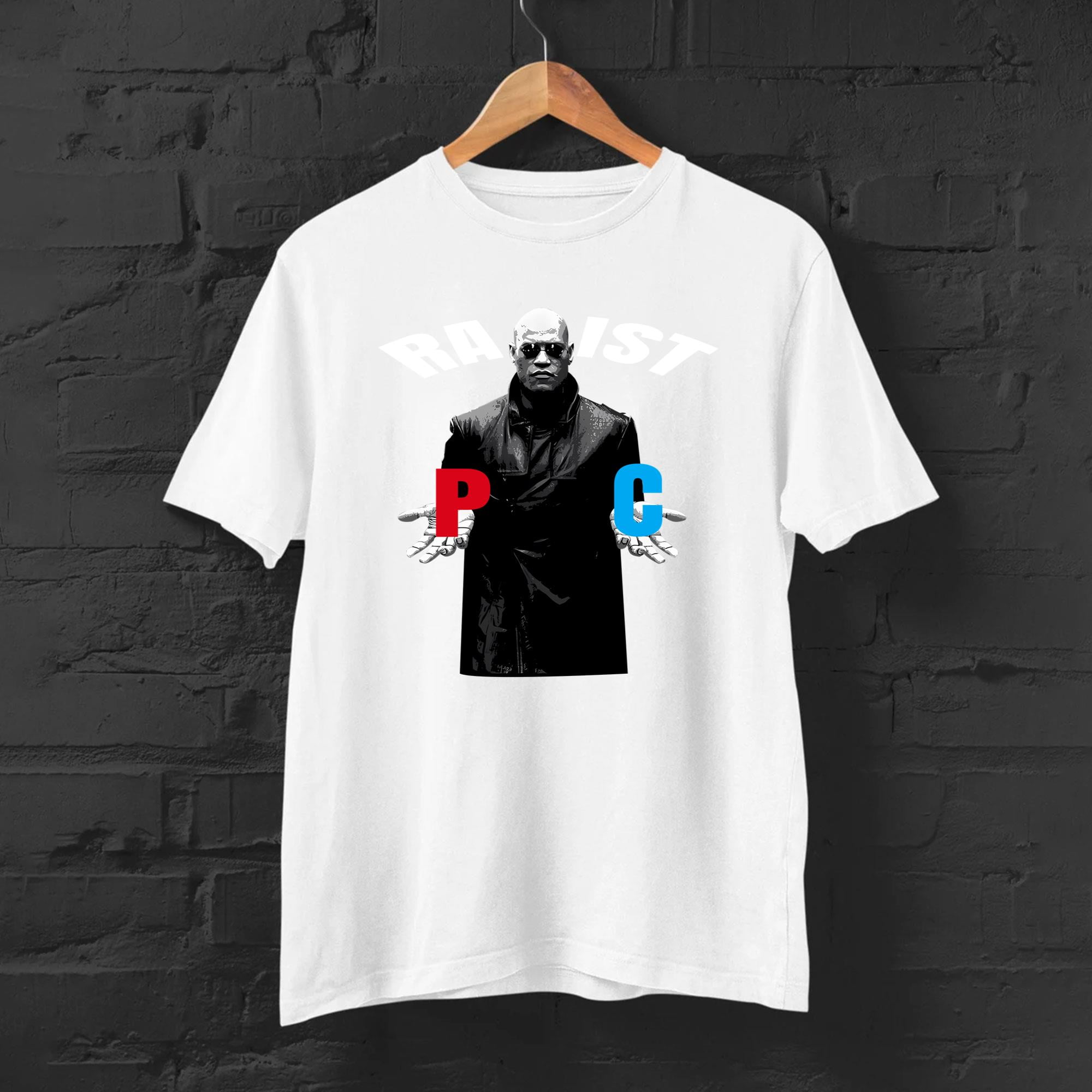 Digital Matrix Reality Inspired Shirt, Virtual Choice Illusion Graphic Tee, Tech Philosophy ...