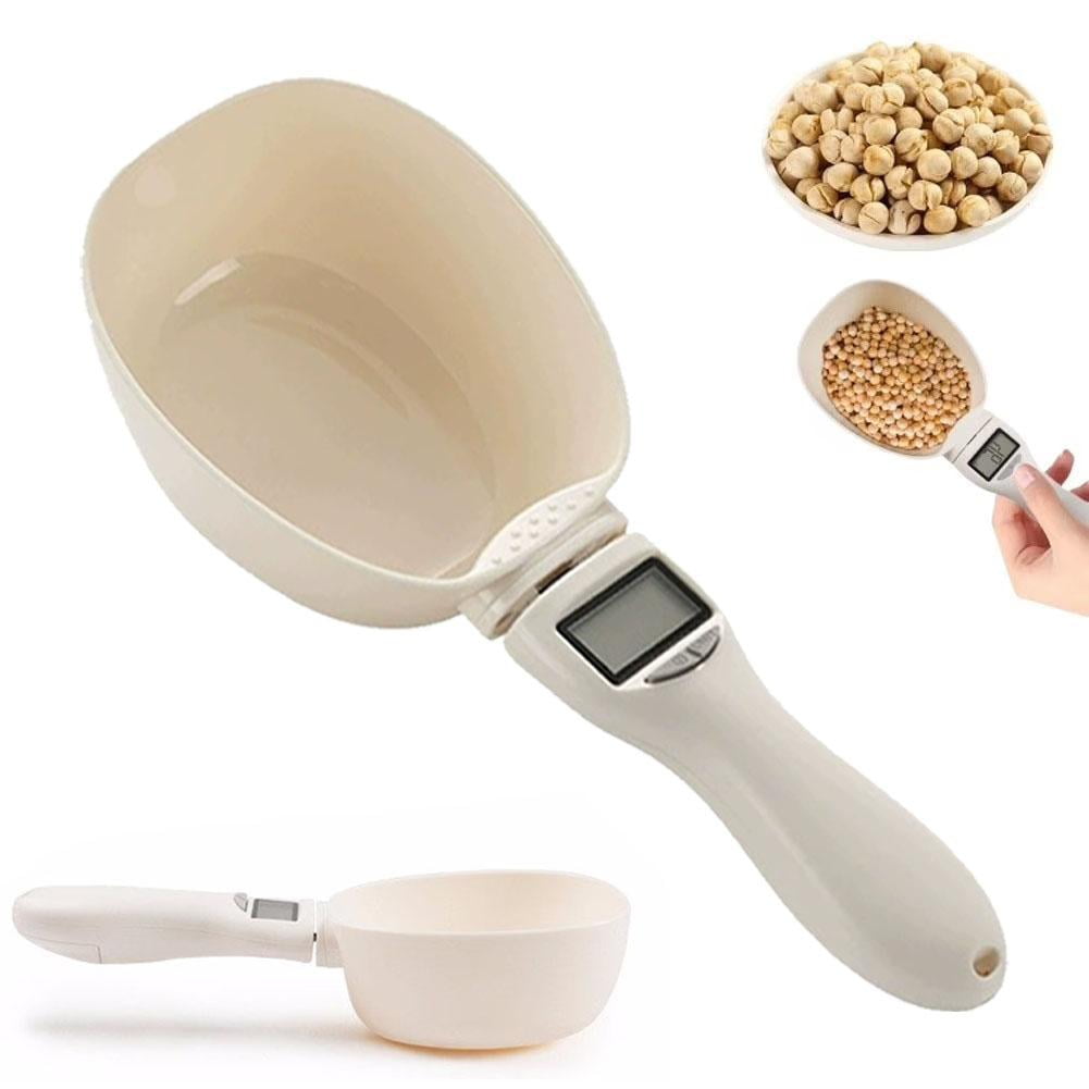 Digital Measuring Scoop Scale, Large Pet Food & KitchenScoop with Built ...