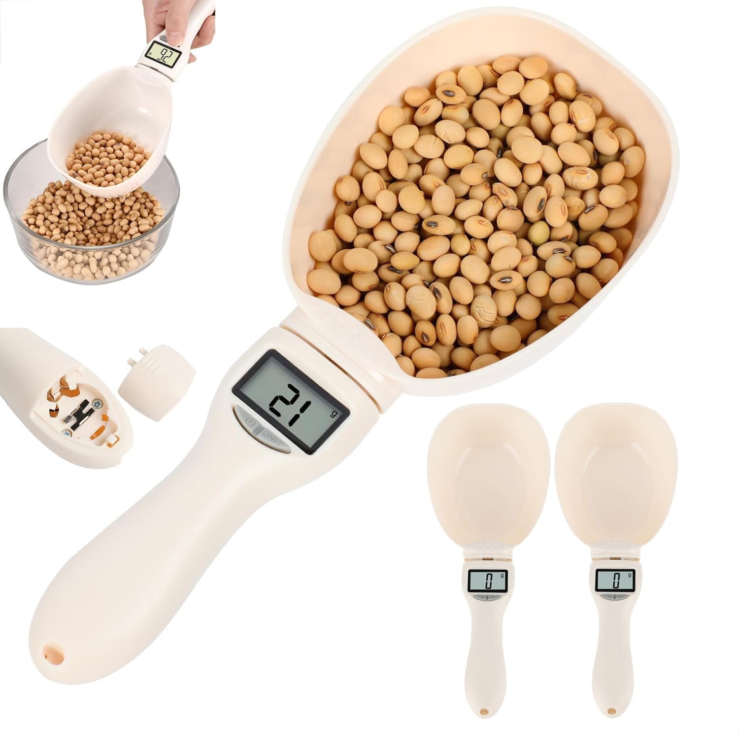 Digital Measuring Spoon & Electronic Measuring Cup, Smart Kitchen Scale ...